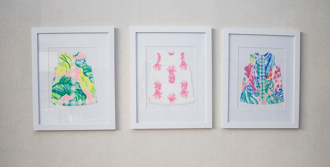Shift Dress Silhouette Wall Décor - Girl Room, Baby Room, Nursery, Dorm ...
