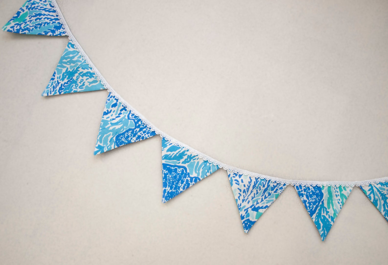 Fabric Flag Garland, Flag Banner, Bunting Kids Room, Dorm Room ...