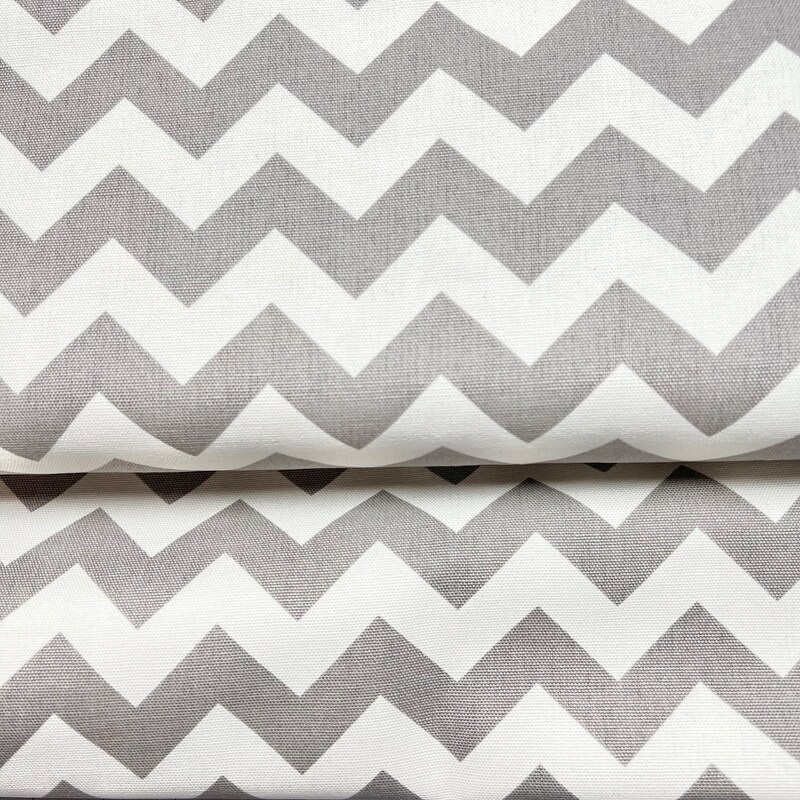 Gray Chevron Fabric - Etsy