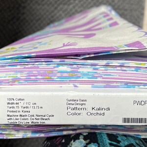 1 YRD Sundara Oasis by Dena Designs for Freespirit - PWDF211 ORCHI ...