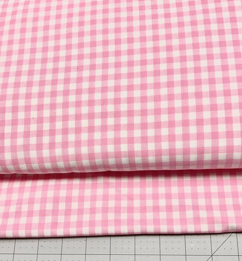 1 YRD 1/4 Carolina Gingham Fabric Candy Pink Plaid - Etsy