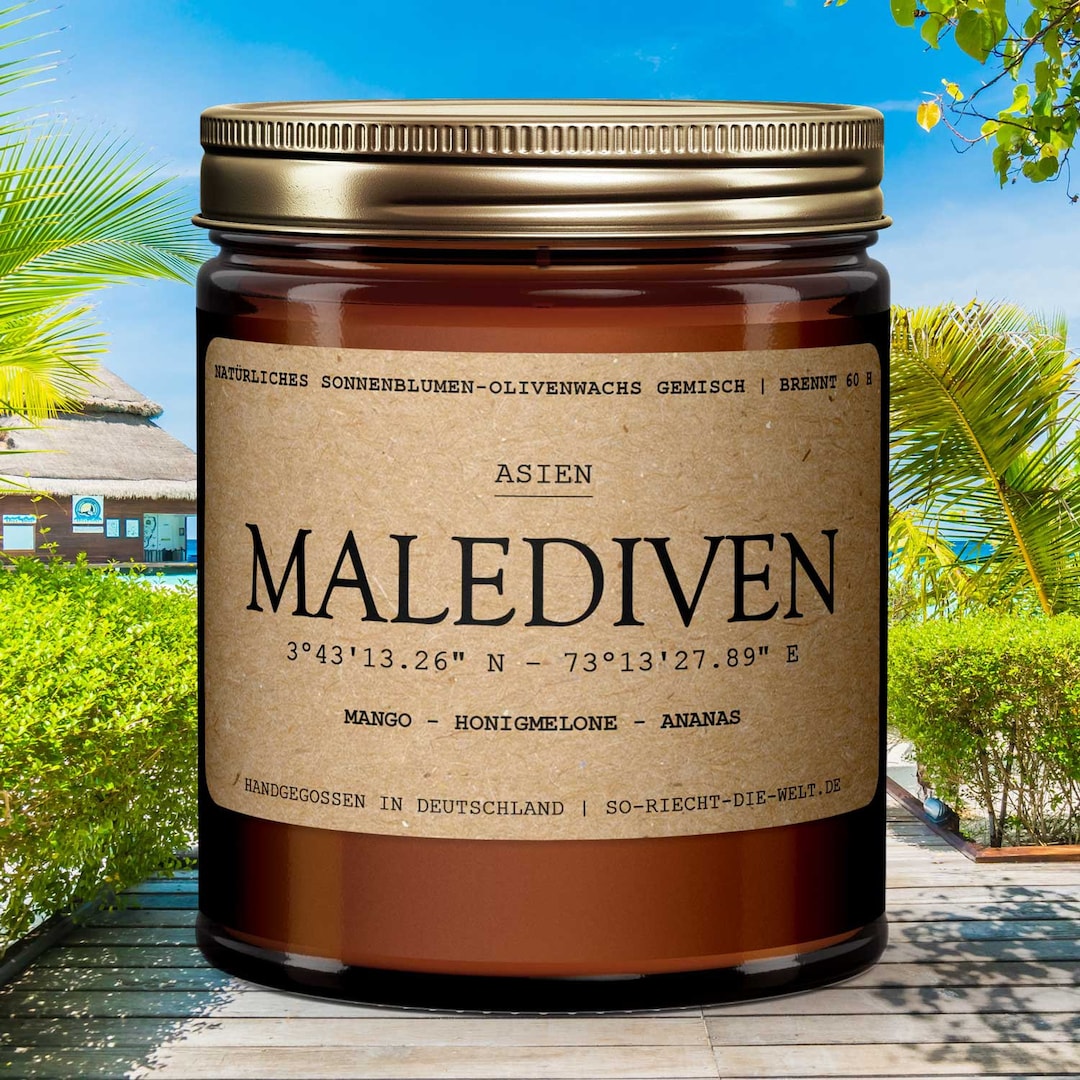 Maldives Scented Candle Mango Honeydew Melon Pineapple - Etsy
