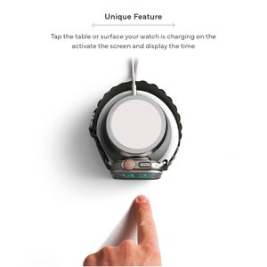 2 in 1 Magsafe Apple Watch Charging Station, Dual Charger Home Office ...