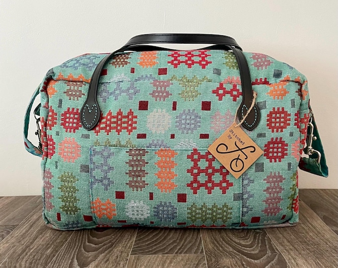 Handmade Weekend Away Bag in Welsh Blanket Tapestry. - Etsy UK