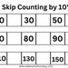 Skip Counting by 10's - Etsy
