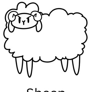 Farm Animal Worksheets - Etsy