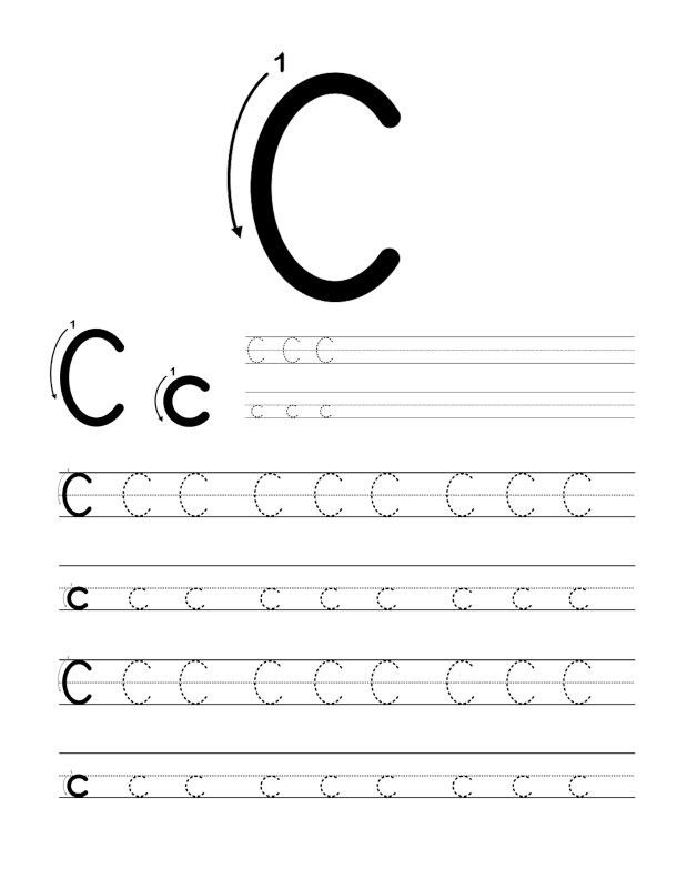 Alphabet Tracing Letters, 26 Pages A-Z Upper and Lower Case Letters - Etsy