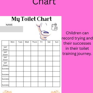 Toilet Training Chart - Etsy