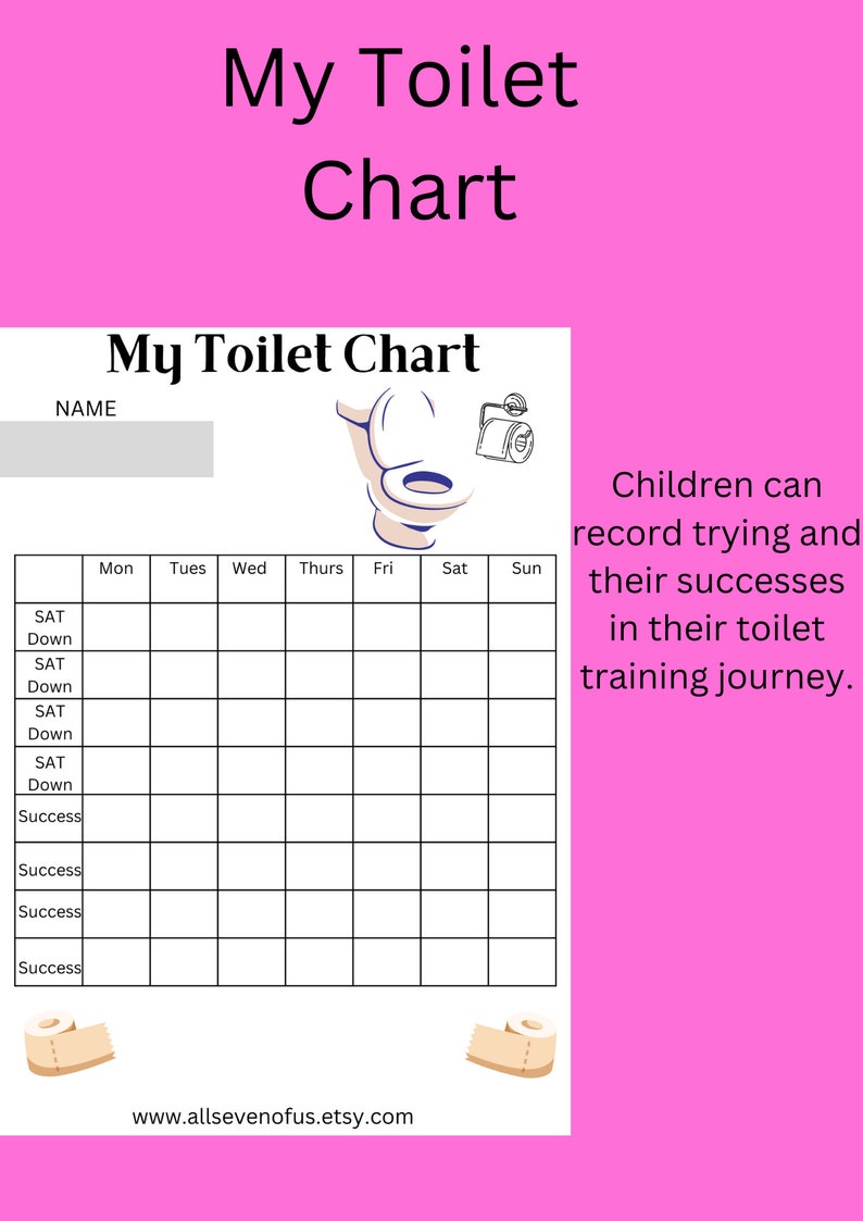 Toilet Training Chart - Etsy