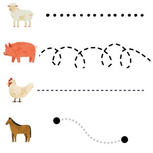 Farm Animal Worksheets - Etsy