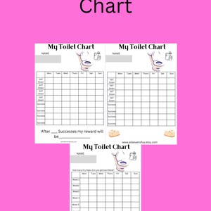 Toilet Training Chart - Etsy