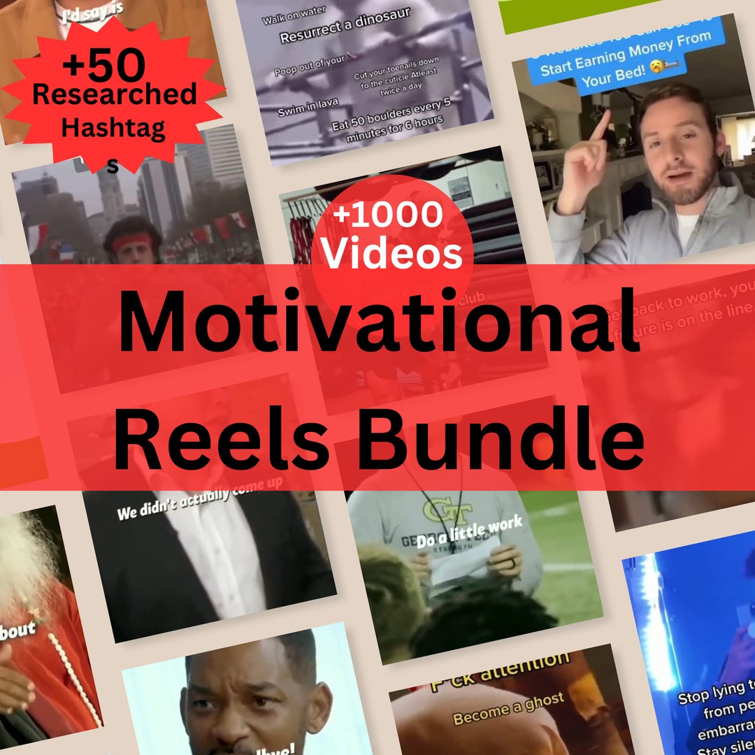 1000+ Motivational Reels Bundle, Motivational Reels Videos Instagram ...
