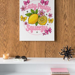 Preppy Lemon Summer PNG: Retro Coquette Bow Sublimation (digital ...