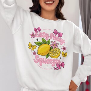 Preppy Lemon Summer PNG: Retro Coquette Bow Sublimation (digital ...