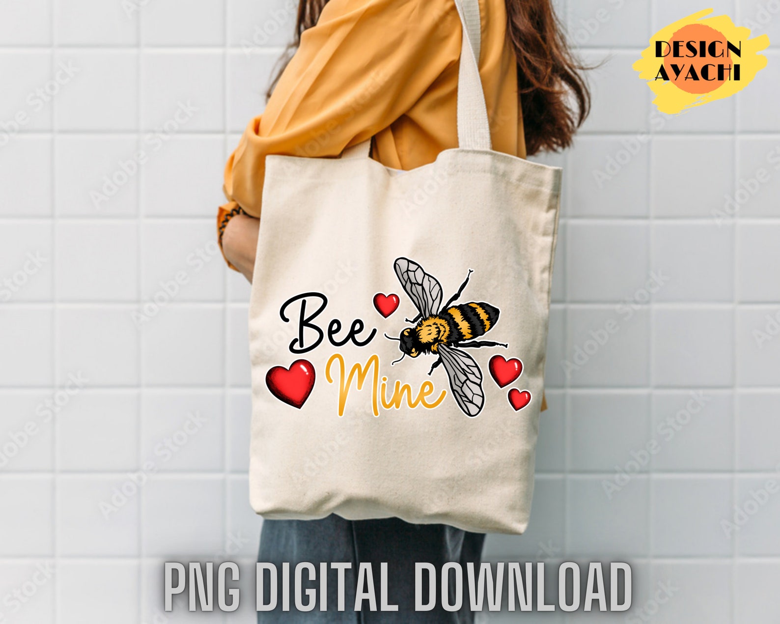 Bee Mine PNG Valentine Bee Png, Bee Surrounded by Dainty Hearts ...