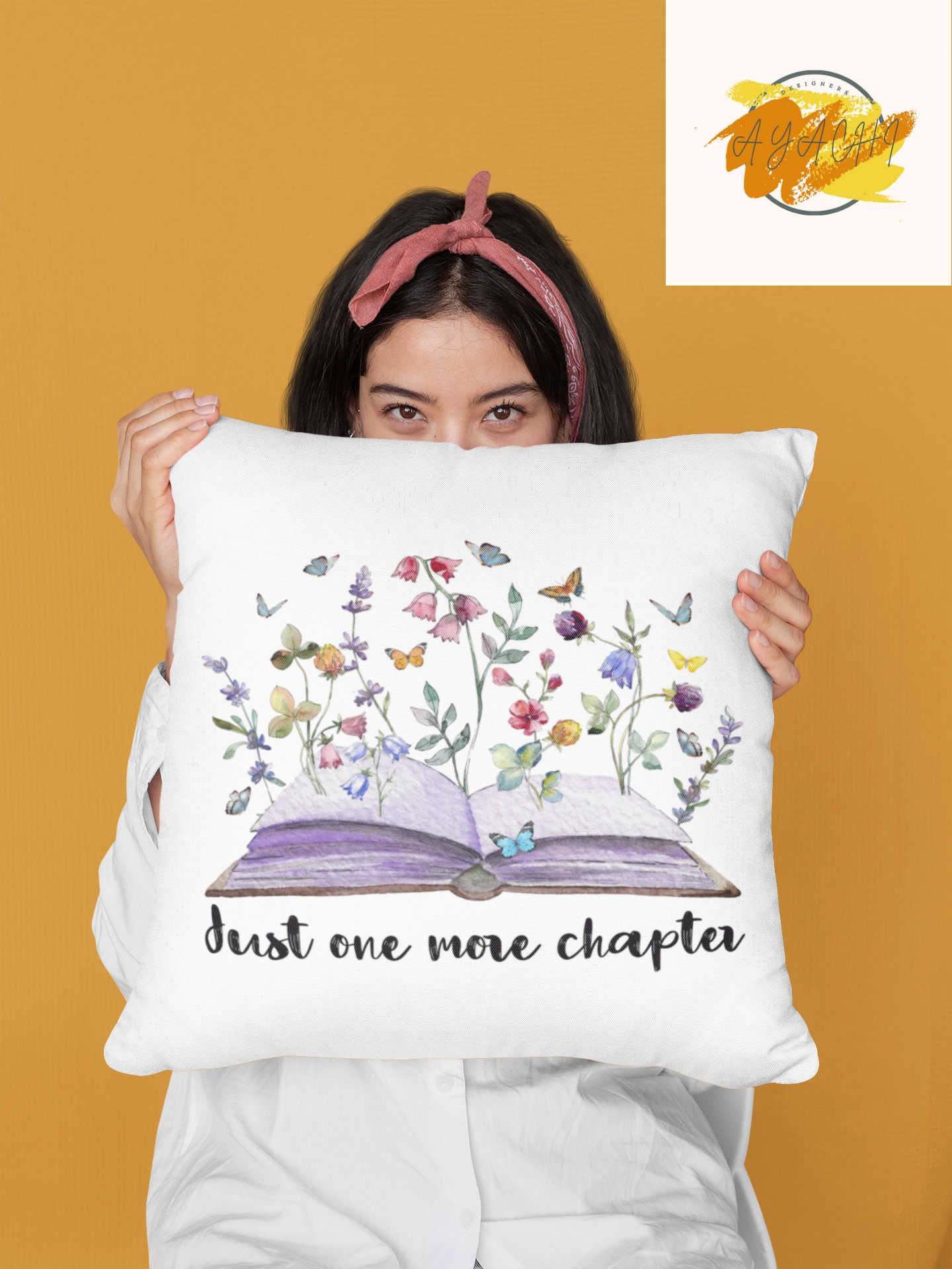 Floral Book PNG: Just One More Chapter, Book Lover Gift (digital ...