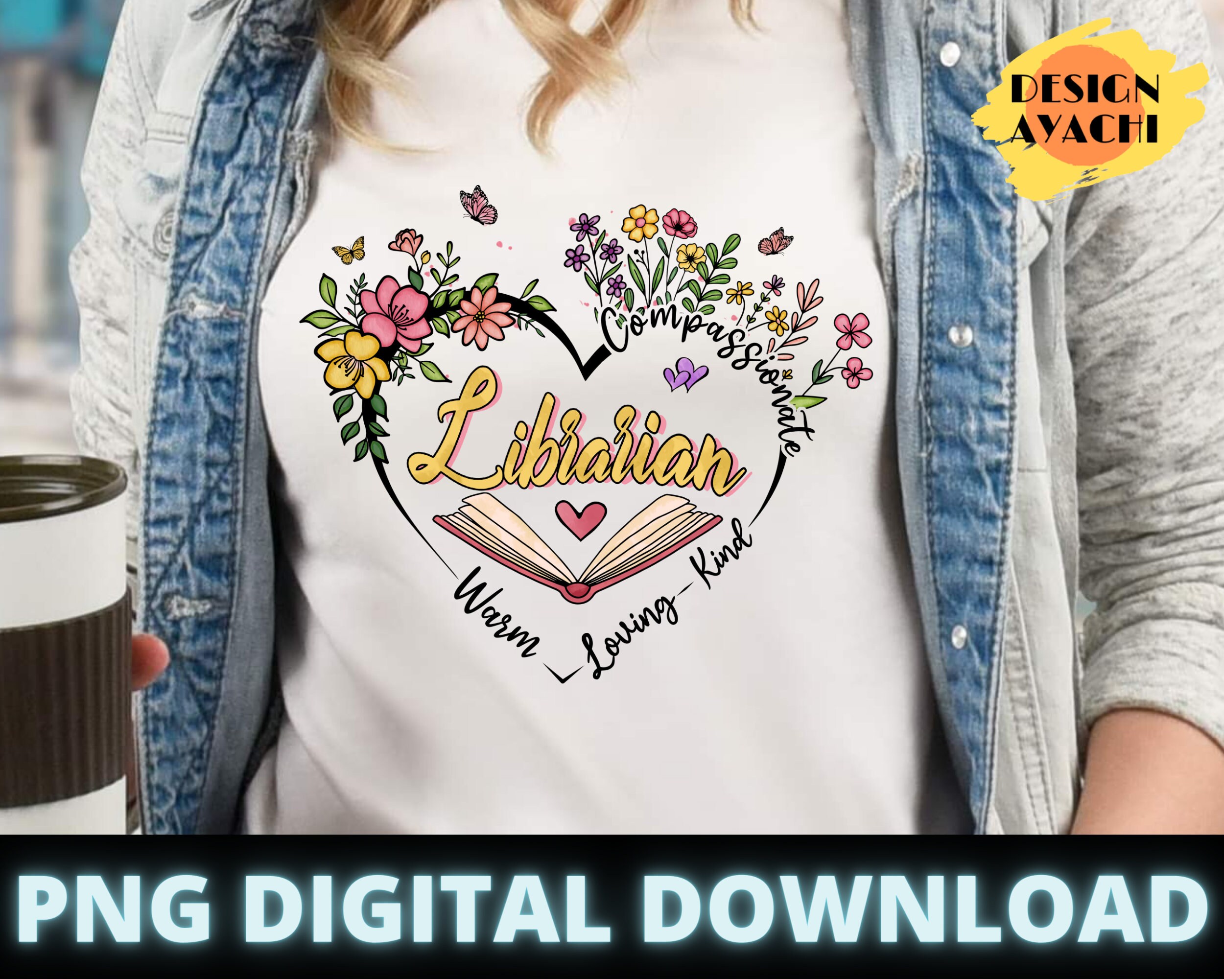 Librarian Png Flower Librarian Png, Book Lover Png, Book Wildflowers ...