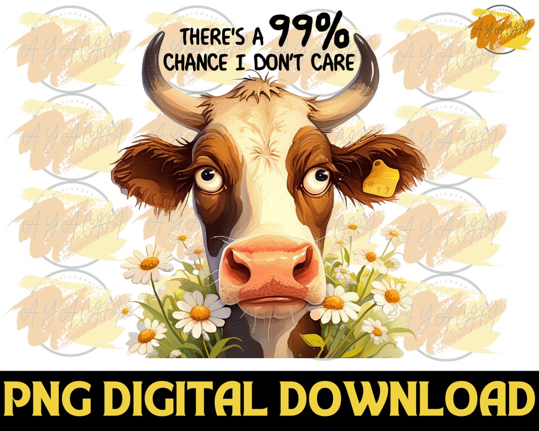 Sarcastic Cow PNG - Funny Quote Design (digital Download) - Etsy