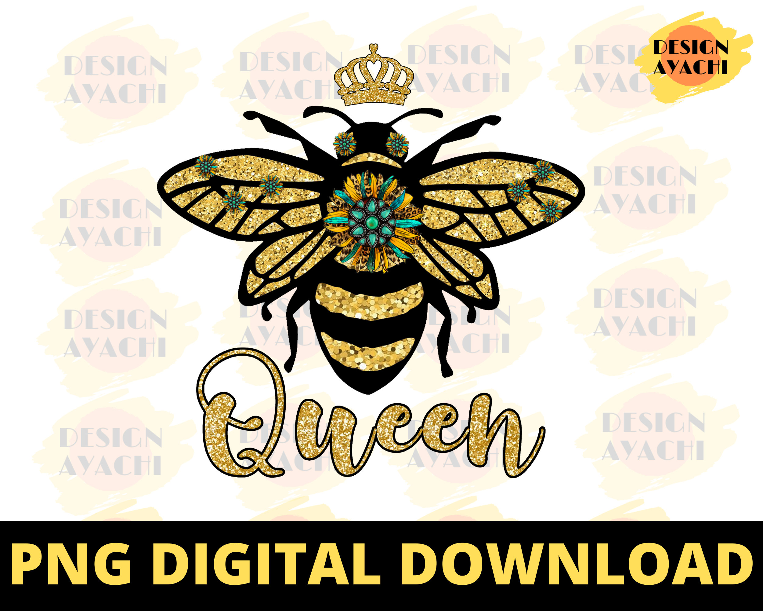 Bee Queen PNG Qeen Bee Sublimation, Queen Bee Quotes, Queen Bbee Vector ...
