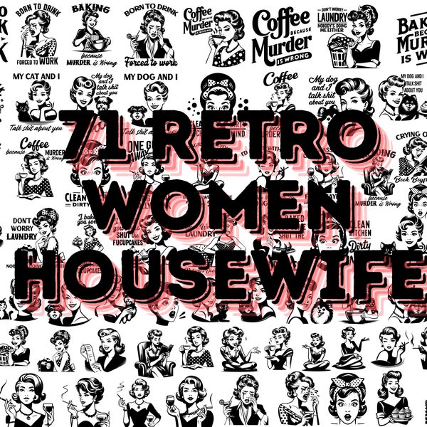 Retro Housewife - Etsy
