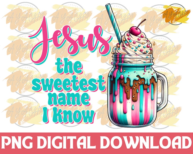 Jesus Ice Cream PNG: Christian Sublimation Design (digital Download) - Etsy