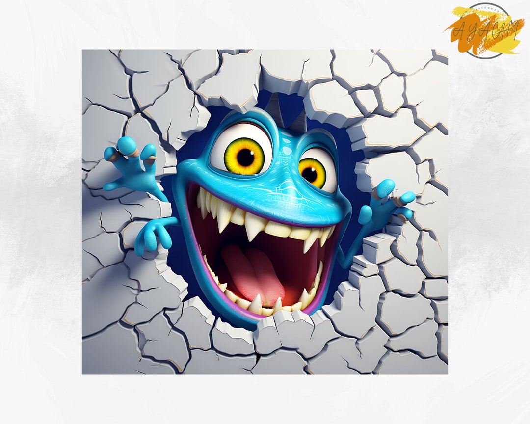 Monster Cracked PNG - Monster Png, Funny Monster Png, Cute Monster Png ...
