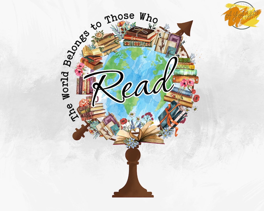 The World Belongs to Those Who Read PNG - Book Lover Png, Books Png ...