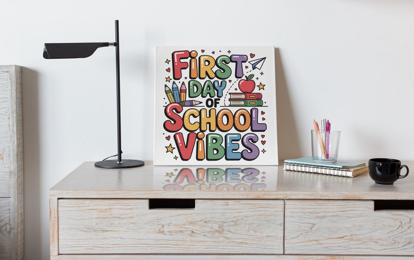 Preppy First Day of School PNG SVG Design: Checkered Teacher Clipart ...