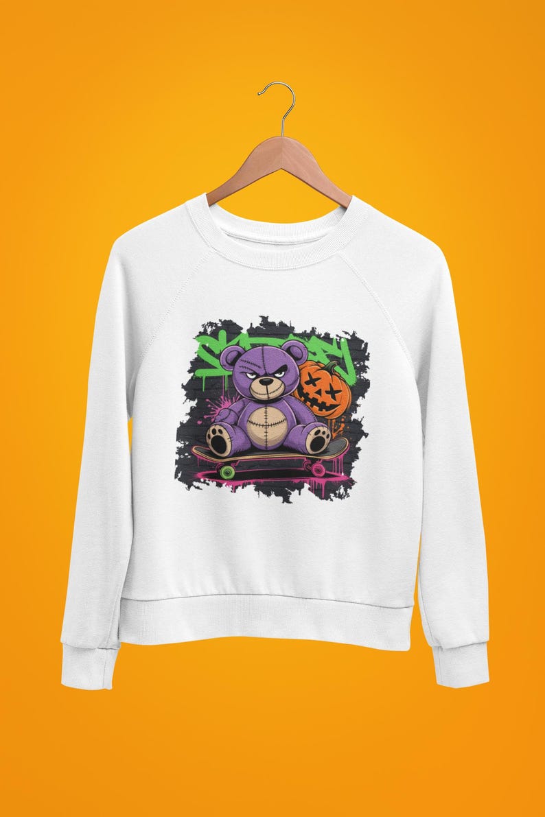 Voodoo Bear PNG: Scary Teddy Bear Halloween Clipart (digital Download ...