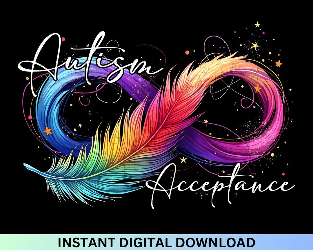 Autism Awareness PNG - Colorful Autism Acceptance Infinity Png ...