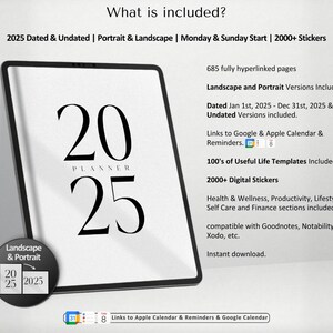 2025 Digital Planner BUNDLE, Digital Goodnotes Planner, ADHD Digital ...