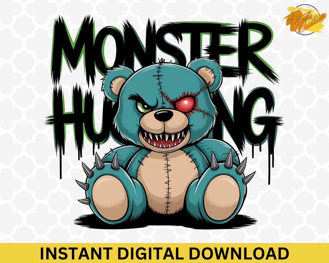 Monster Bear Clipart - Voodoo Bear Doll PNG, Crazy Voodoo Bear ...