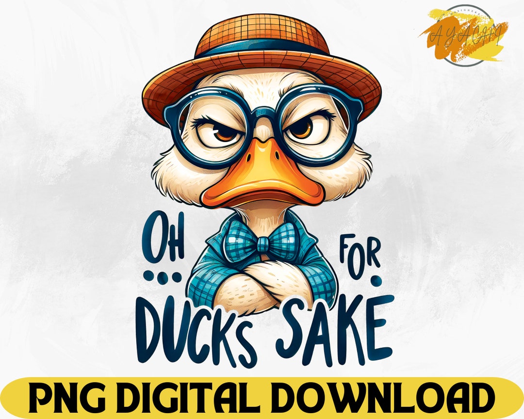 Funny Duck With Sunglasses PNG - Sarcastic Meme (digital Download) - Etsy