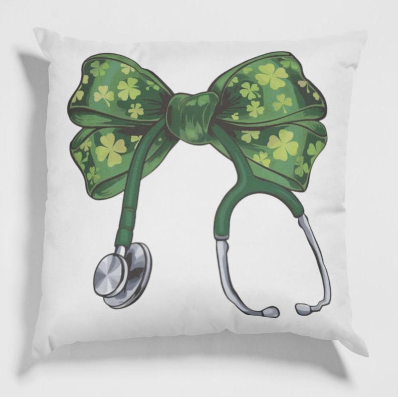 St. Patrick's Day Nurse Stethoscope Bow PNG (digital Download) - Etsy