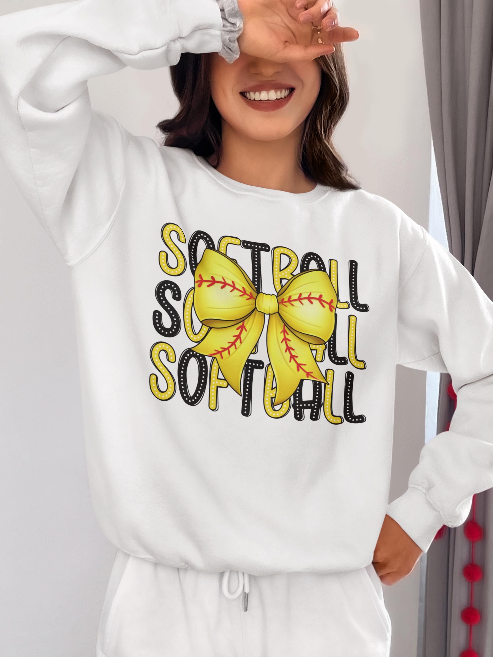 Softball Coquette Bow PNG: Brushstroke Design (digital Download) - Etsy