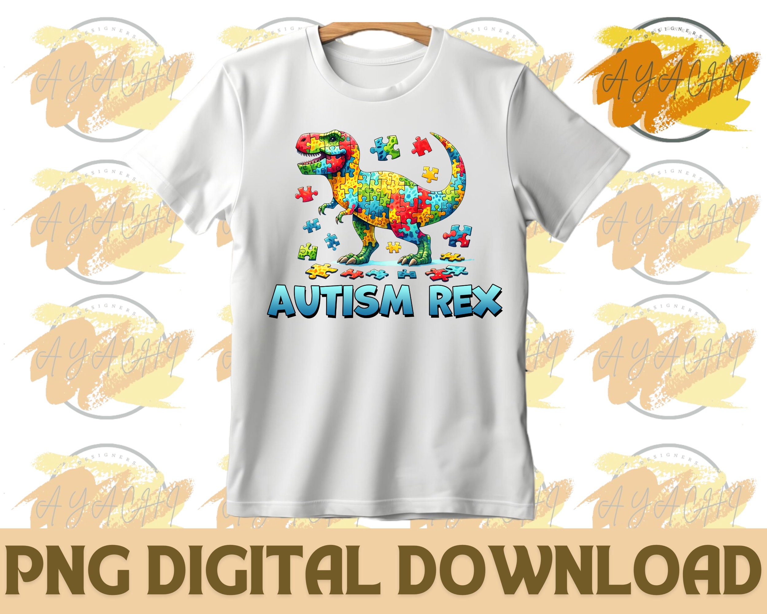 Autism Rex Png Autism Dinosaur Png , Autism Awareness , Colorful Autism ...