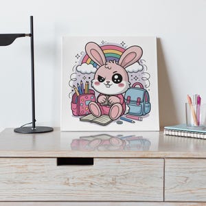 Labubu Back to School PNG - Cute Labub Bunny Pencil Png, Cartoon Back ...