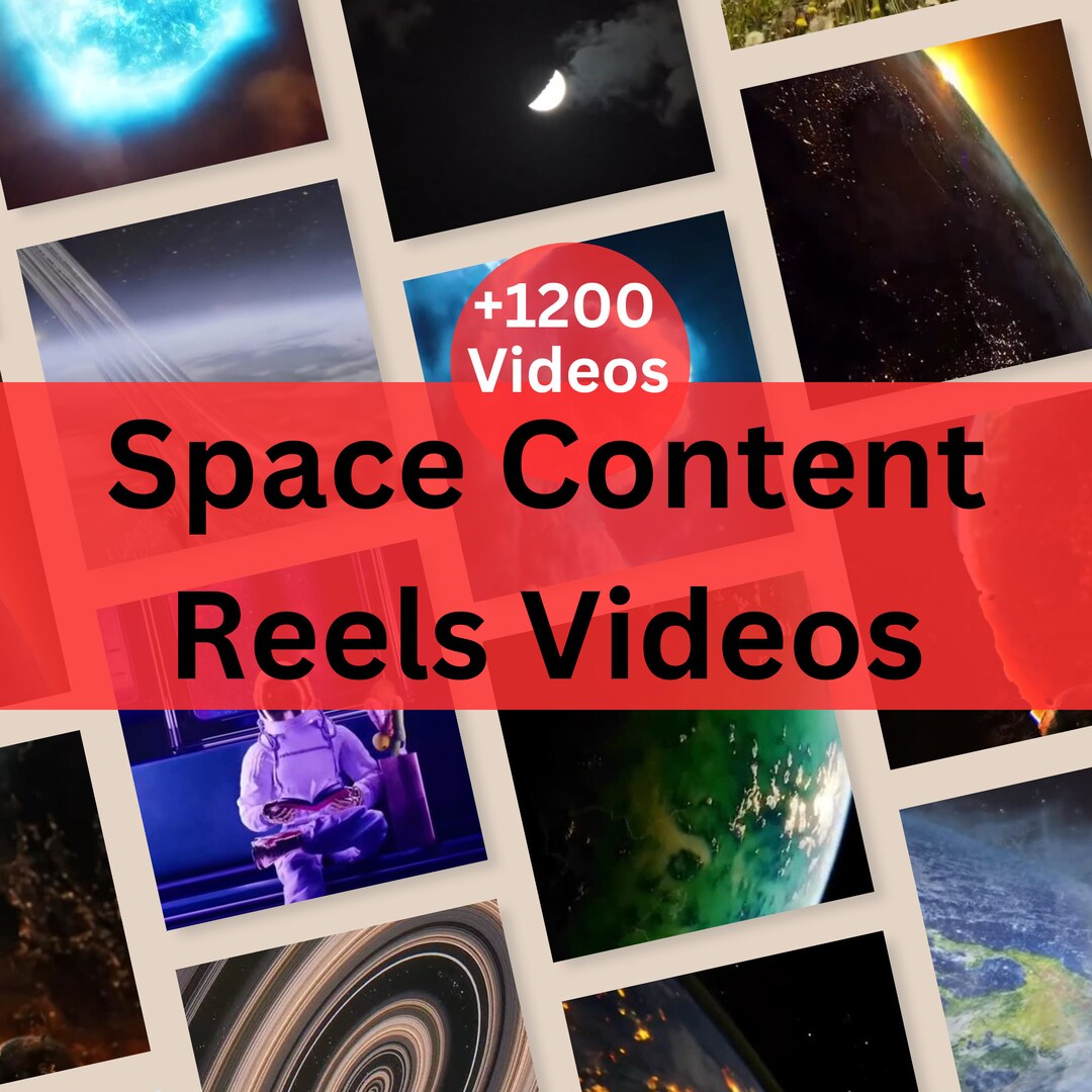 1200+ Space Content Reels Videos, Space Reels Bundle, Universe Reels ...