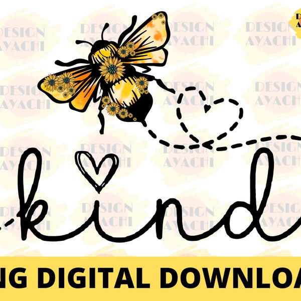 Bee Kind Png - Etsy
