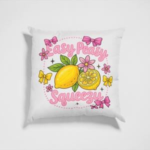 Preppy Lemon Summer PNG: Retro Coquette Bow Sublimation (digital ...