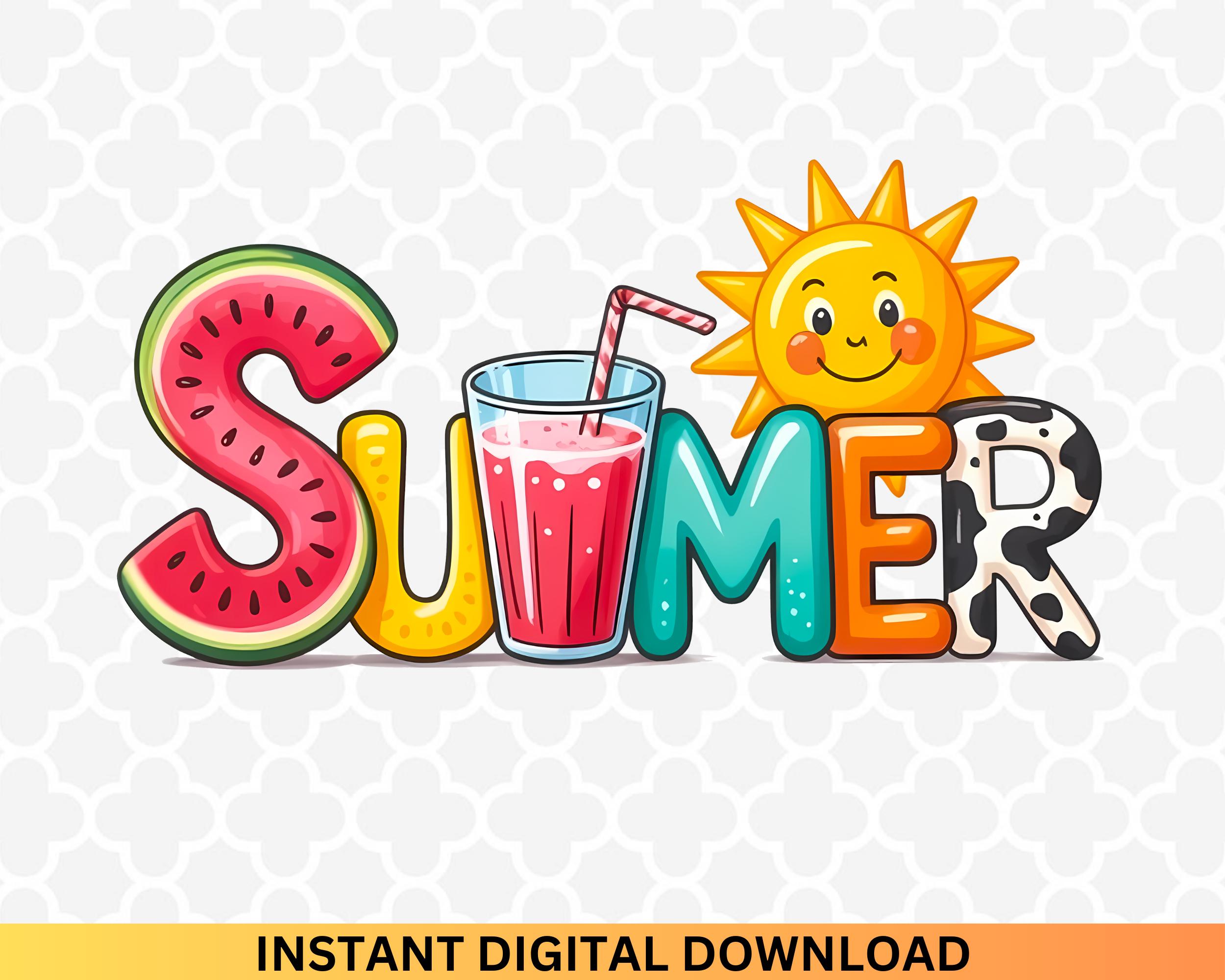 Retro Summer PNG: Neon Sunshine Graphic (digital Download) - Etsy