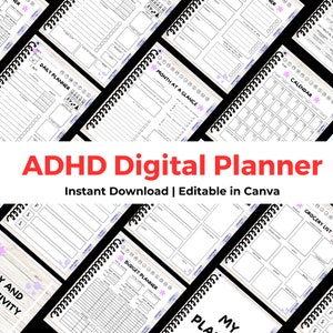 ADHD Digital Planner, Undated Digital Planner, ADHD Planner, Goodnotes ...
