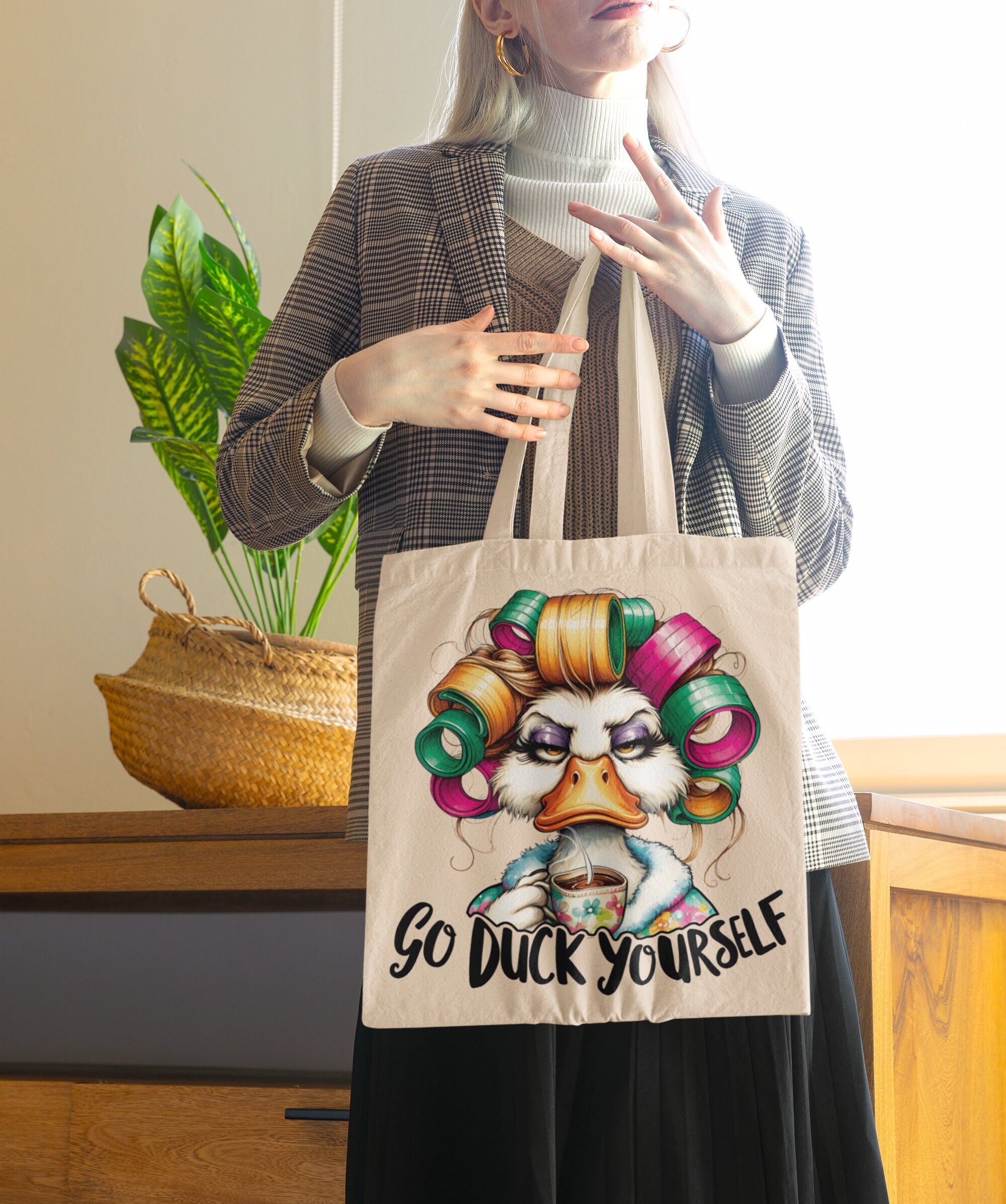 Go Duck Yourself PNG Watercolor Duck Sublimation Design Png, Funny Duck ...