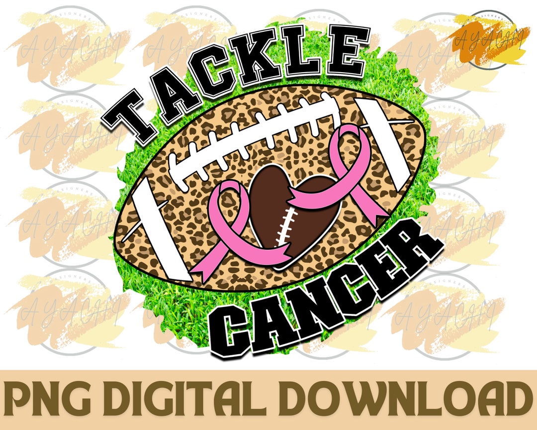 Tackle Cancer Football PNG: Breast Cancer Awareness (digital Download ...