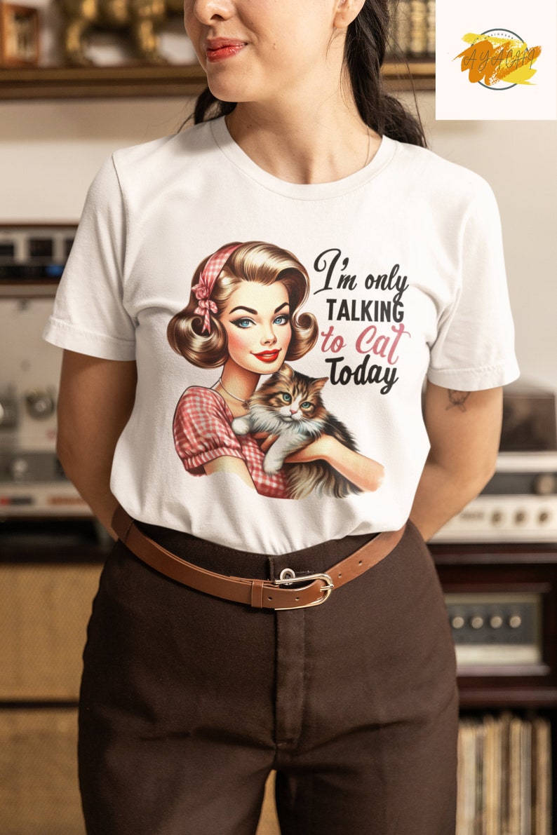Retro Cat Lady PNG: Funny Sarcastic Women Quote (digital Download) - Etsy