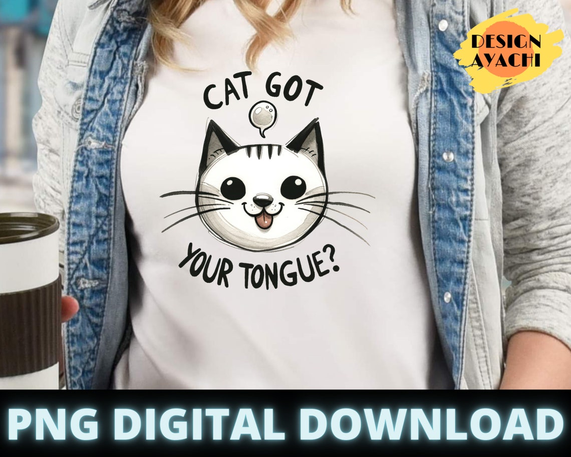 Cat Got Your Tongue PNG Cat Face Png, Cat Head Png, Cat Lover Png ...