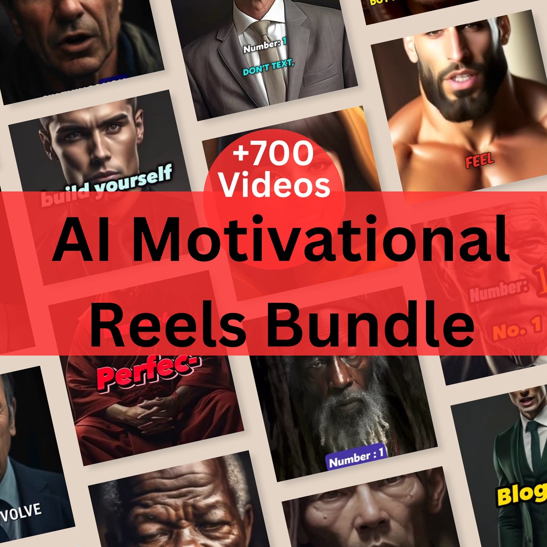 AI Motivational Reels Bundle, Motivational Videos, Instagram Reels ...