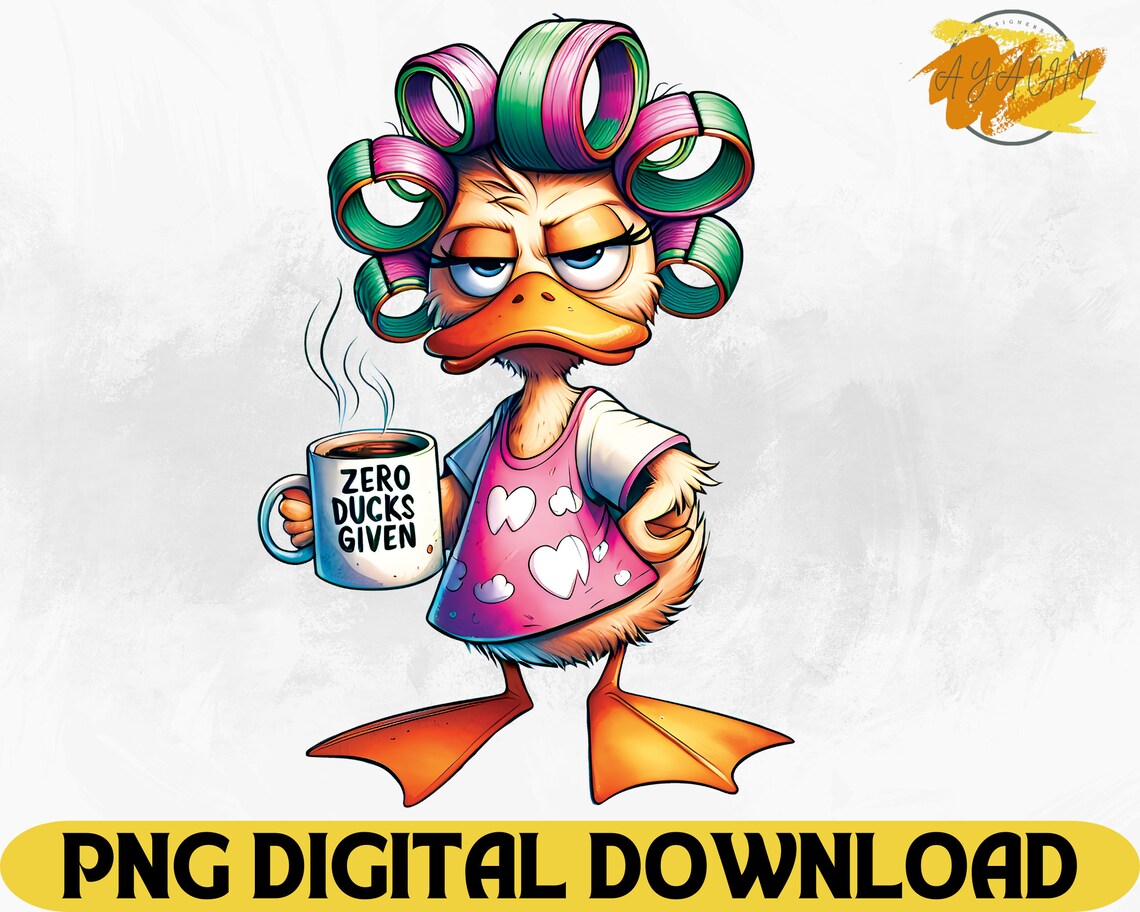 Zero Ducks Given PNG: Sarcastic Duck Clipart (digital Download) - Etsy