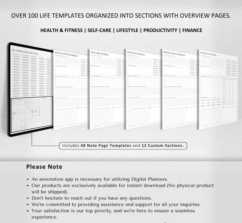2025 Digital Planner BUNDLE, Digital Goodnotes Planner, ADHD Digital ...