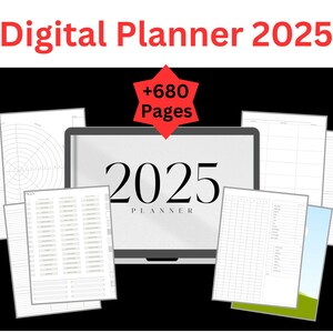 2025 Digital Planner BUNDLE, Digital Goodnotes Planner, ADHD Digital ...